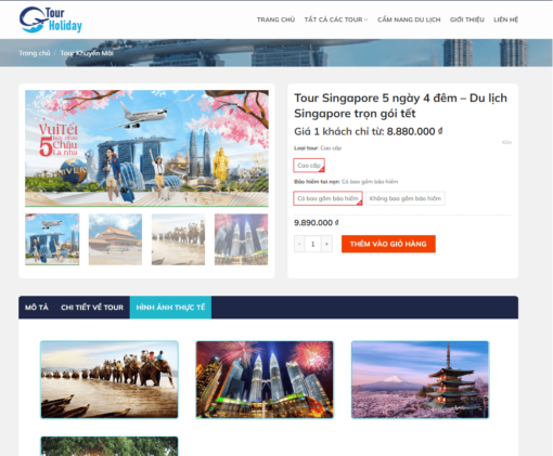 Theme web về du lịch , tour du lịch , theme wordpress